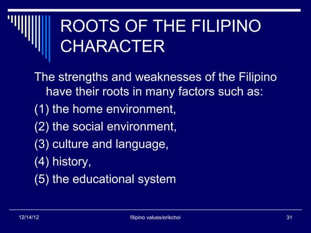 Lec 7 filipino_values | PPT