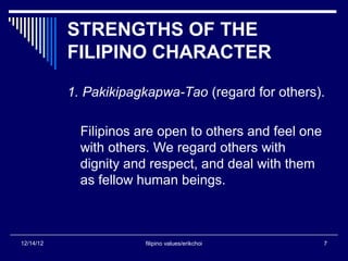 Lec 7 filipino_values | PPT