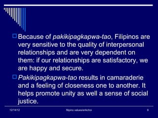 Lec 7 filipino_values | PPT