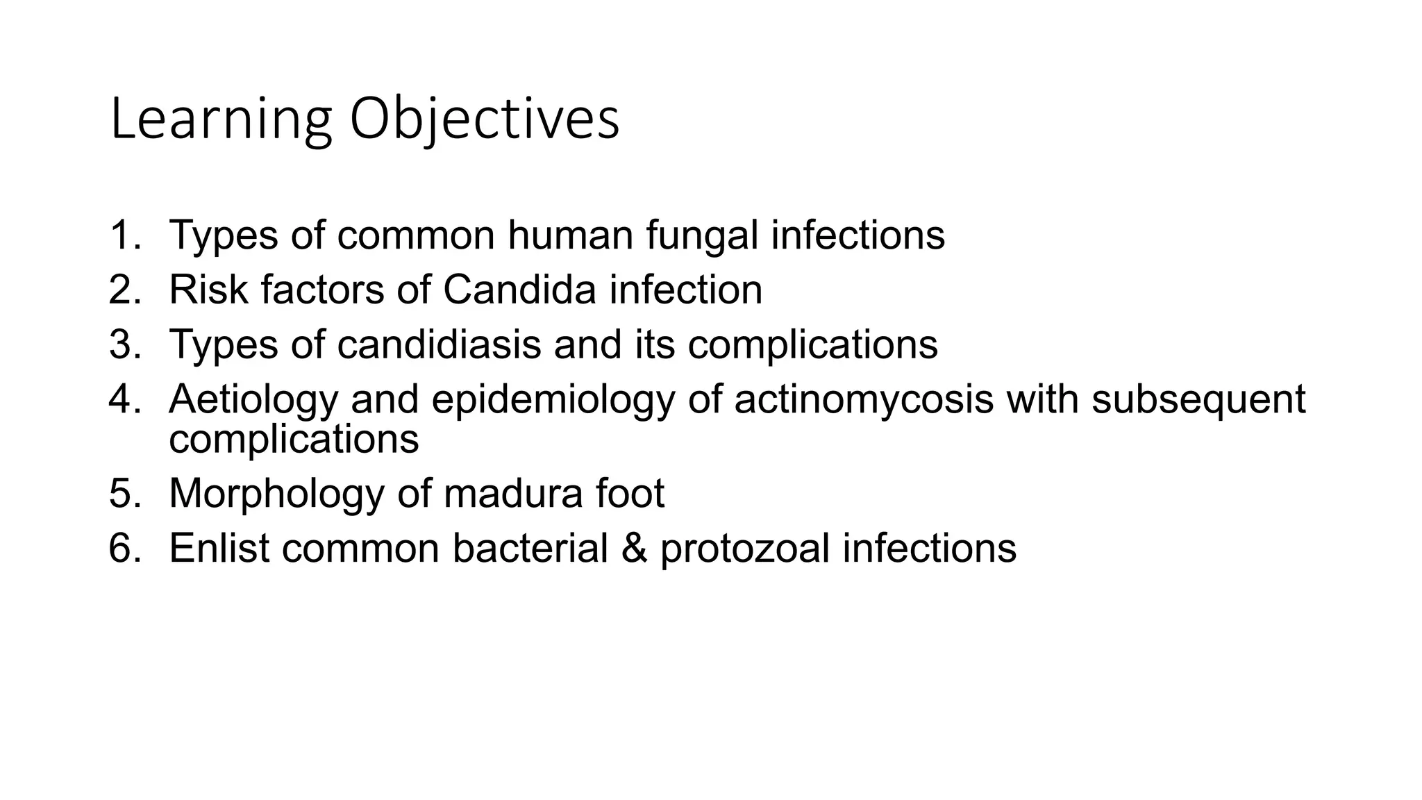 Lec 7 fungal infections | PPT