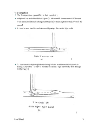 Lec 07 Intersection Design (Transportation Engineering Dr.Lina Shbeeb ...