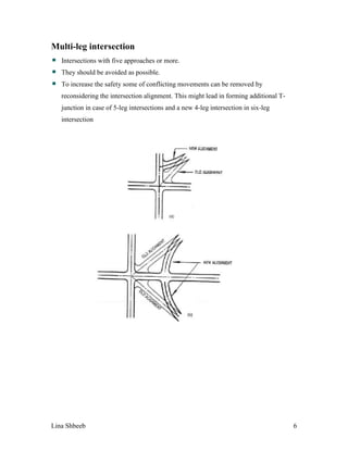 Lec 07 Intersection Design (Transportation Engineering Dr.Lina Shbeeb ...