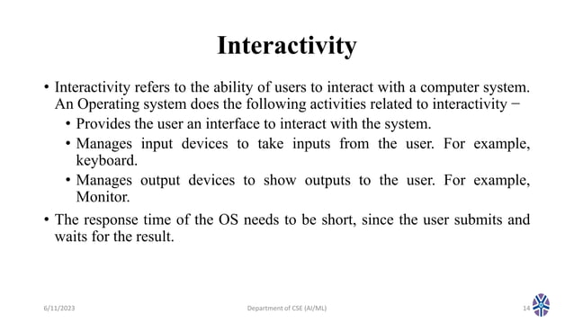 CS403: Operating System : Lec 7 OS Properties.pptx | Operating Systems | Computer Software and ...