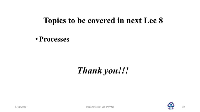 CS403: Operating System : Lec 7 OS Properties.pptx | Operating Systems ...