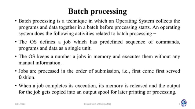 CS403: Operating System : Lec 7 OS Properties.pptx | Operating Systems | Computer Software and ...