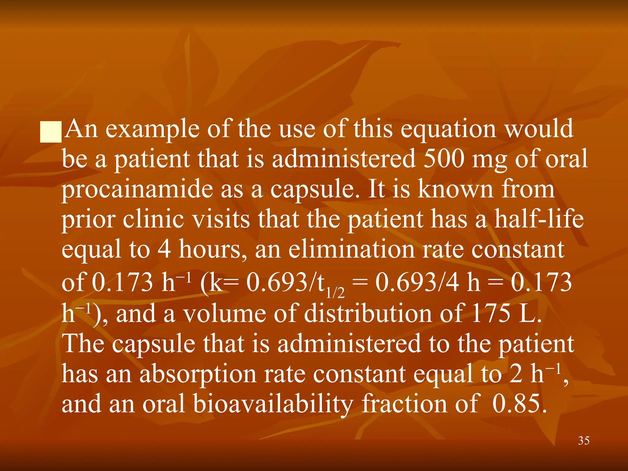 Biopharmaceutis and Pharmacokinetics: Pharmacokinetic Equations.pptx