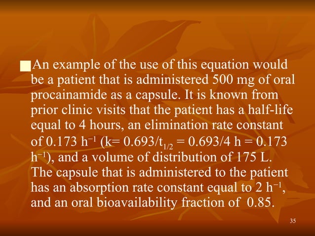 Biopharmaceutis and Pharmacokinetics: Pharmacokinetic Equations.pptx