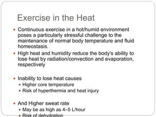 Lec 7 tempreture regulation Physiology of Exercise | PPTX