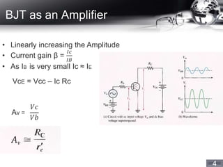 Lec8 Bipolar Junction Transistors | PPT