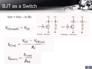 Lec8 Bipolar Junction Transistors | PPTX