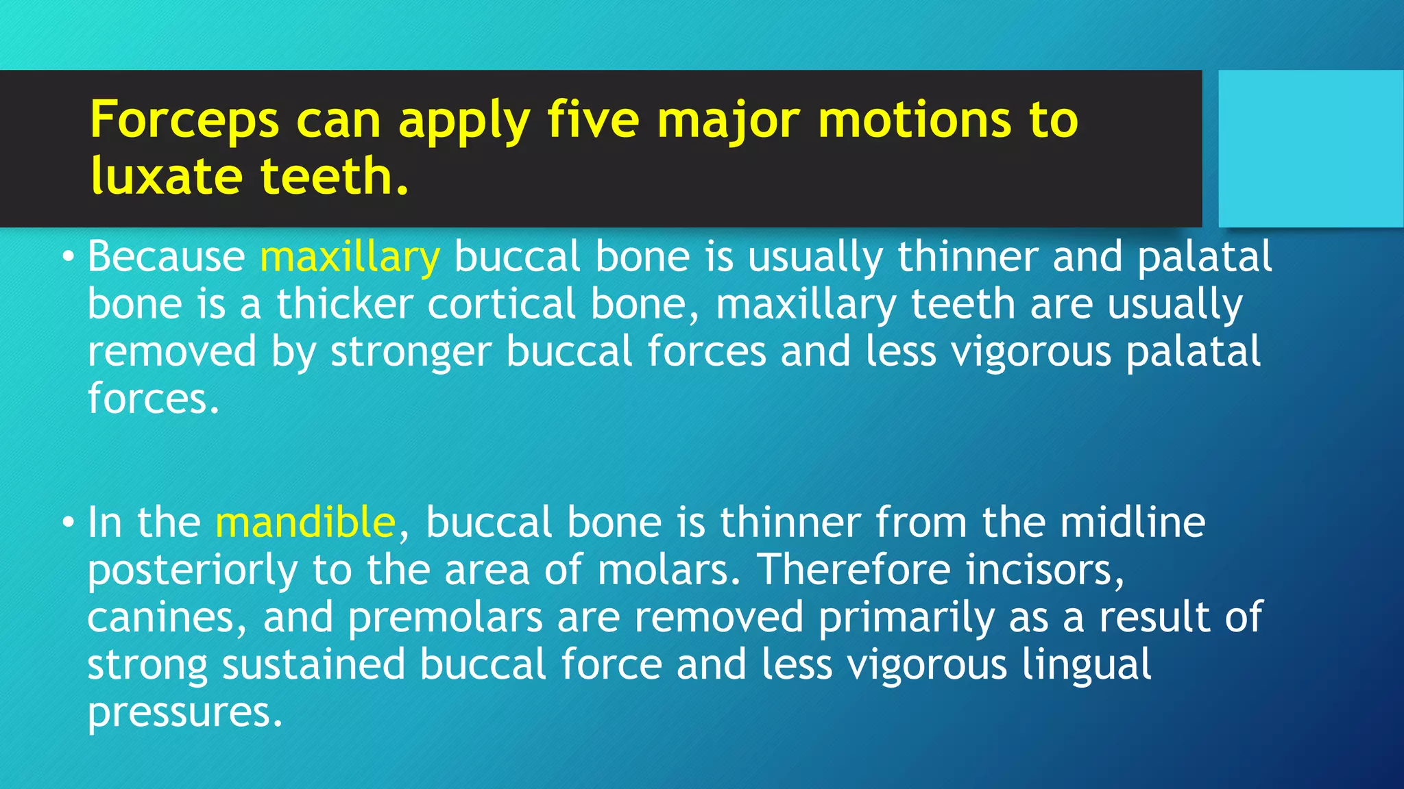 Mechanical Principles Involved in Tooth Extraction 1 | PPTX