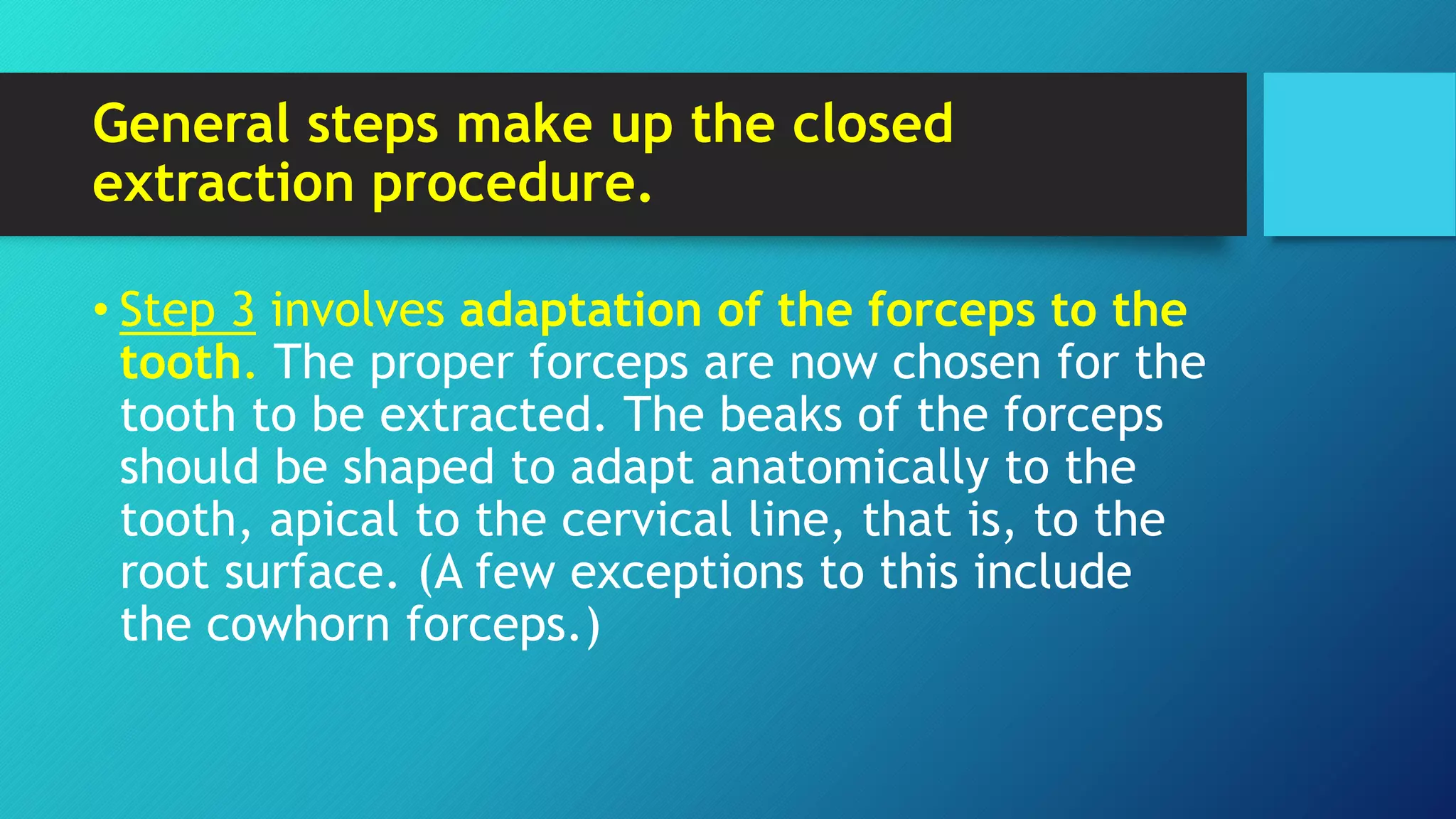 Mechanical Principles Involved in Tooth Extraction 1 | PPTX