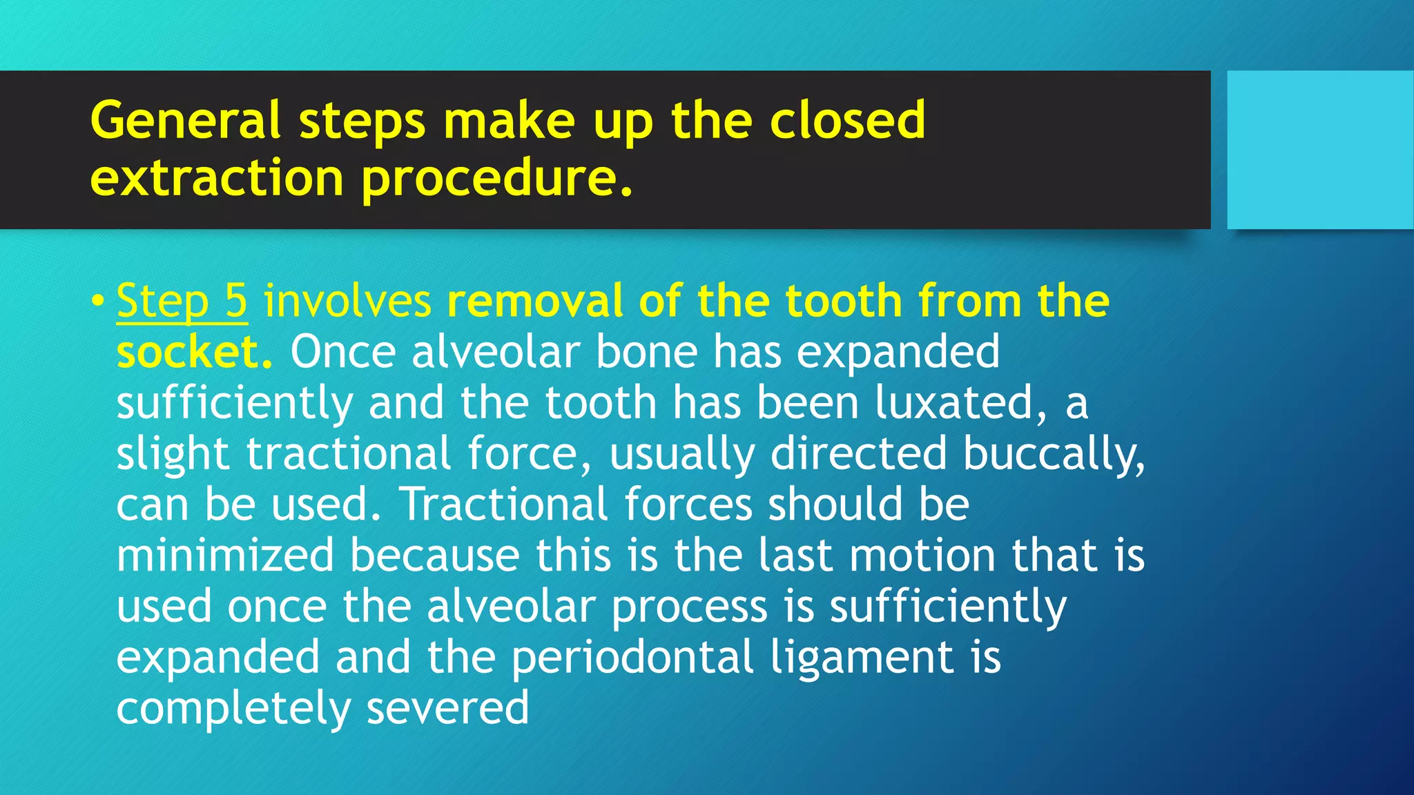 Mechanical Principles Involved in Tooth Extraction 1 | PPTX
