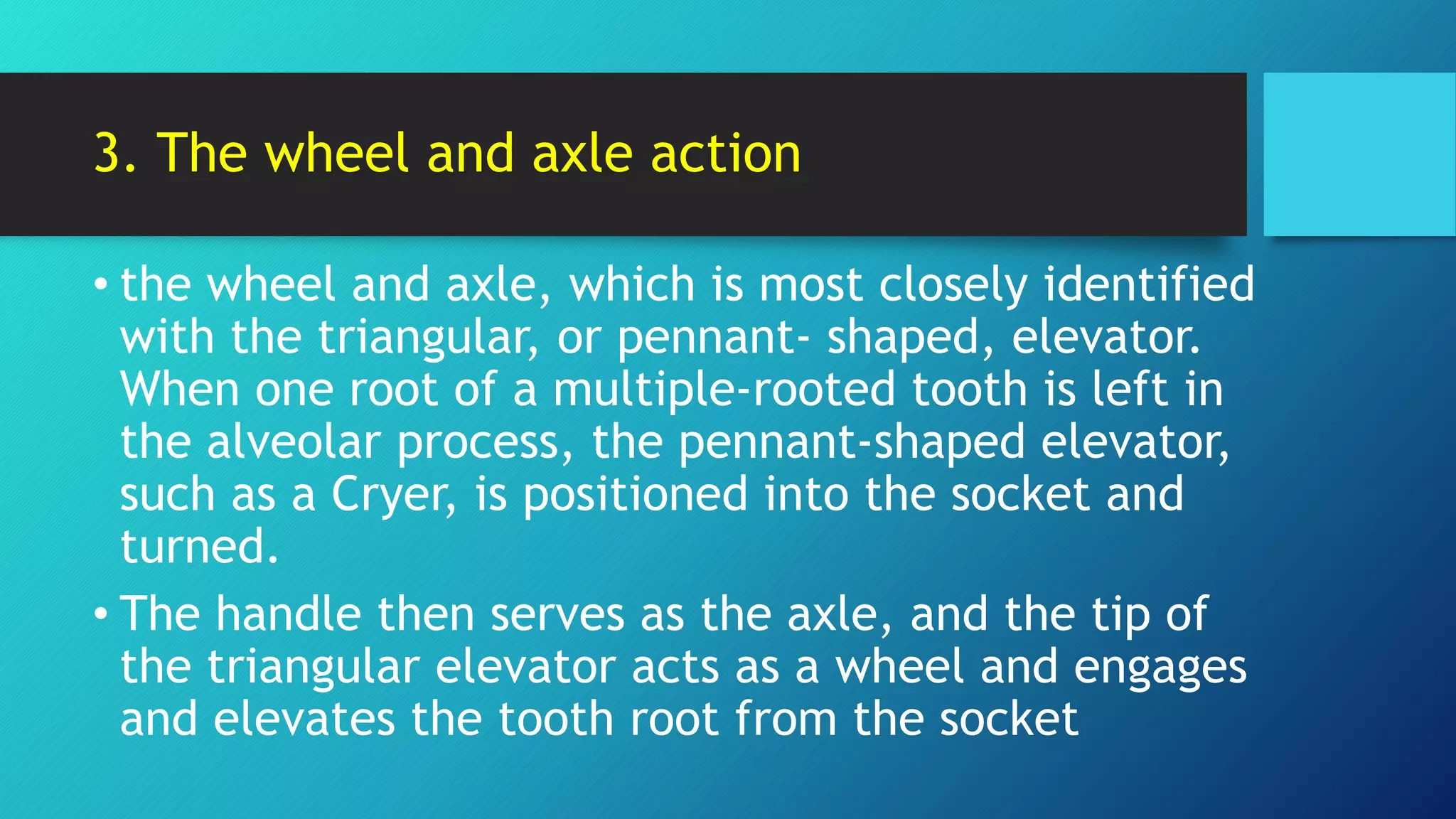 Mechanical Principles Involved in Tooth Extraction 1 | PPT