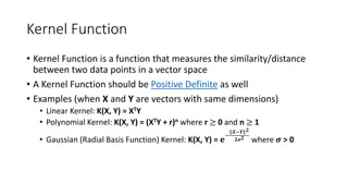 Extra Lecture - Support Vector Machines (SVM), a lecture in subject module Statistical & Machine ...