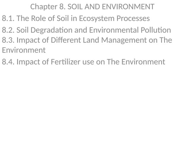 Fundamentals of soils for agricultural science students | PPTX