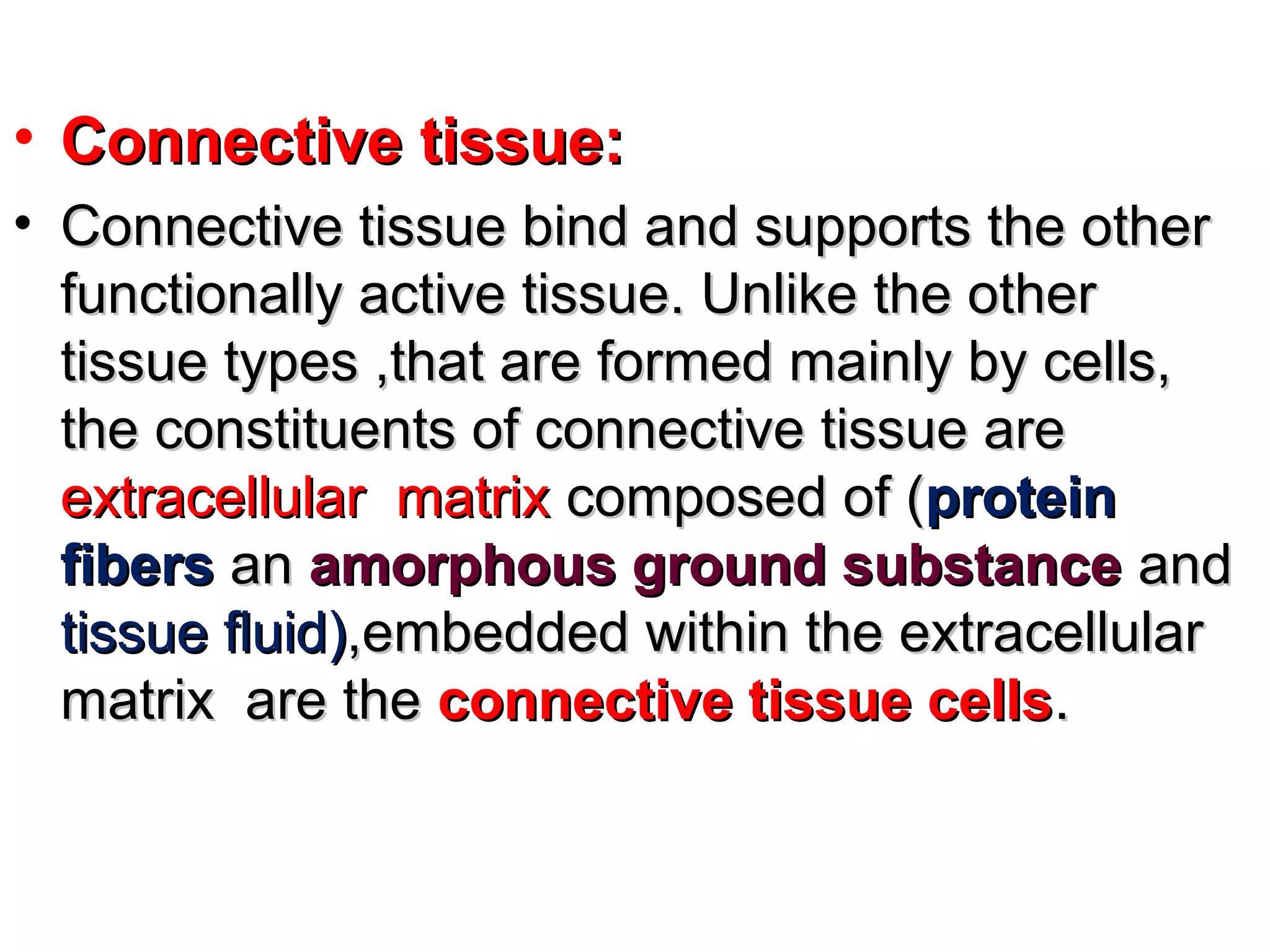 Connective tissue - types of connective tissue | PPT