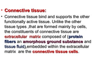 Connective tissue - types of connective tissue | PPT