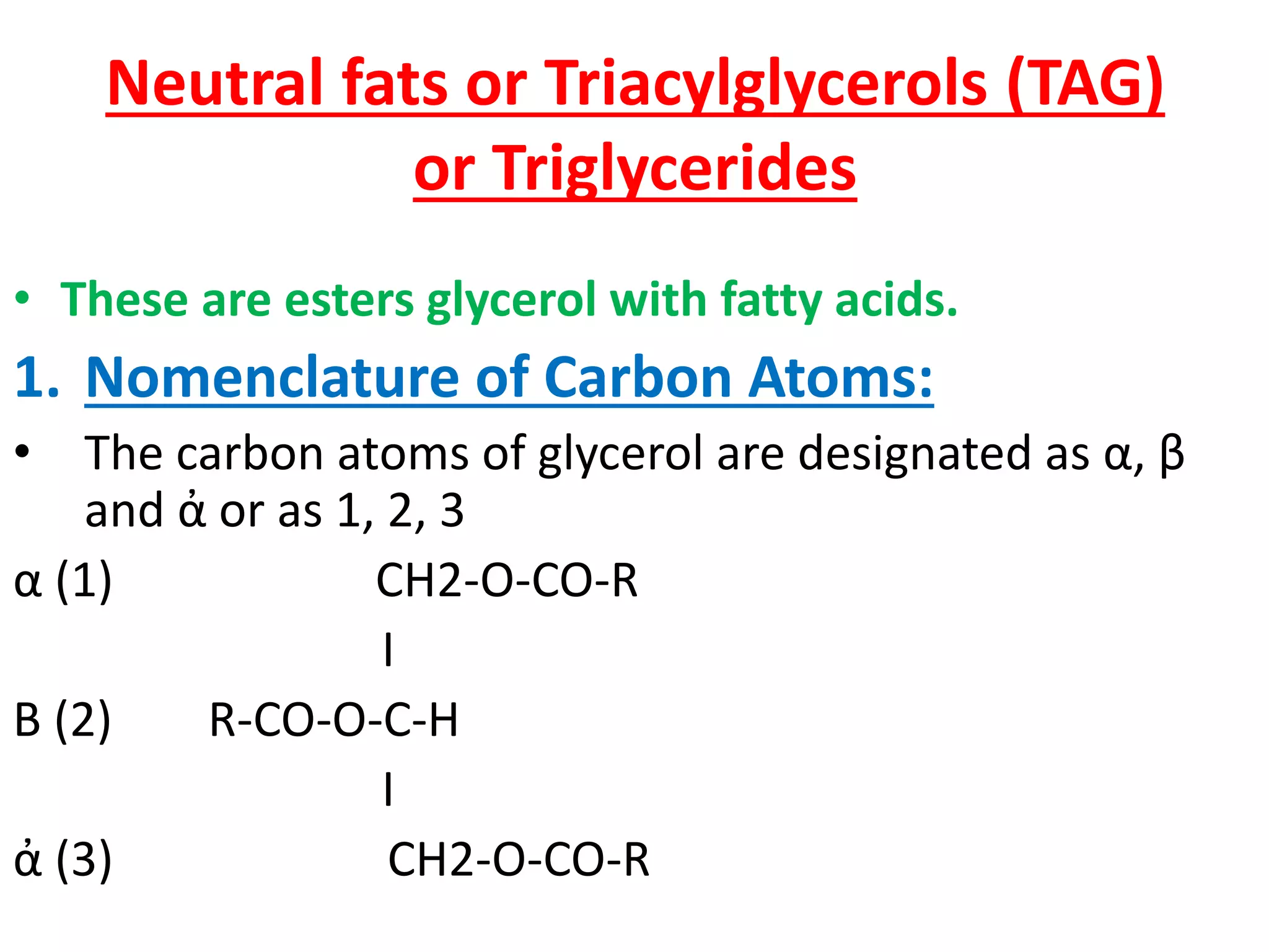 Lec 8 level 3-nu(chemistry of lipids) | PDF