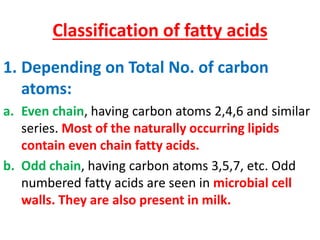 Lec 8 level 3-nu(chemistry of lipids) | PDF | Chemistry | Science