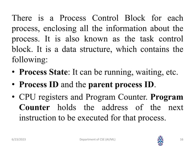 CS403 Operating system Lec 8 - Process concepts.pptx CS403 Operating system Lec 8 - Process concepts.pptx