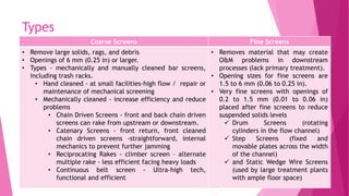 Wastewater -physical removal methods.pptx | Chemistry | Science