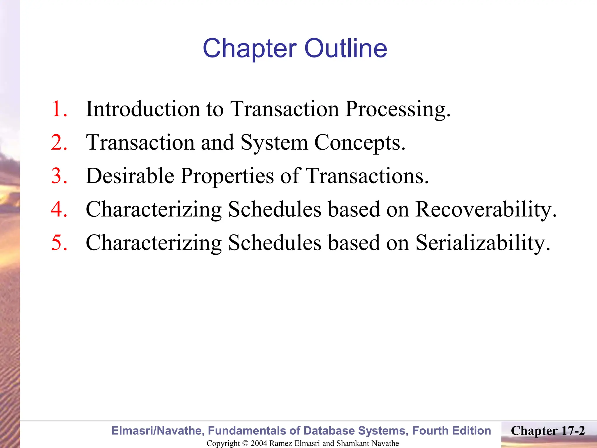 Transaction Processing In Distributed Db Systemppt Databases