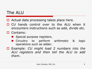 Lec 8 alu_cu | PPTX