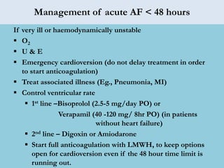 Lec 8 atrial fibrillation for mohs | PPTX