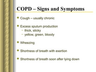 Lec 8 COPD Chronic obstructive pulmonary disease | PPTX