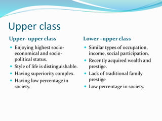 division of society on the base of wealth and birth, caste | PPTX