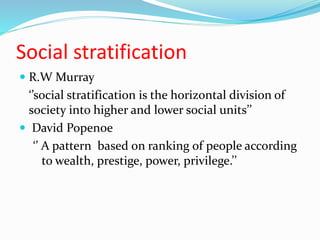 division of society on the base of wealth and birth, caste | PPTX