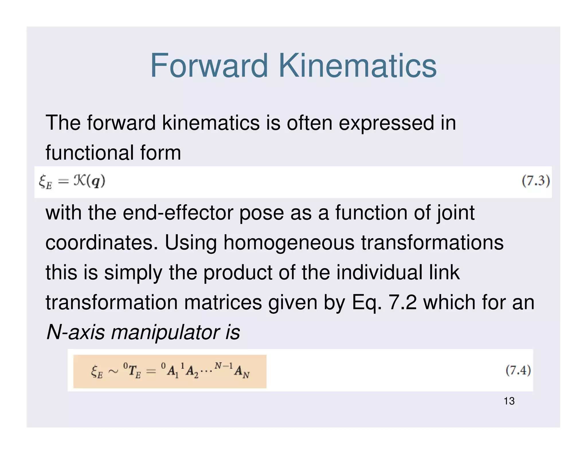 Robot Arm Kinematics | PDF