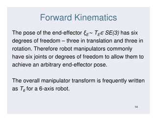 Robot Arm Kinematics | PDF