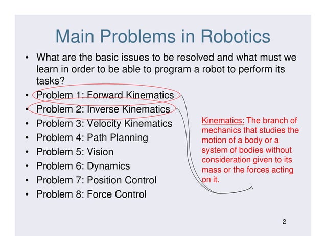 Robot Arm Kinematics | PDF | Robotics | Technology & Computing