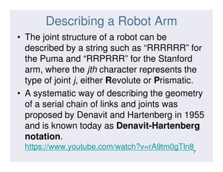 Robot Arm Kinematics | PDF