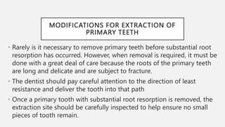 Mechanical Principles Involved in Tooth Extraction 2 | PPTX