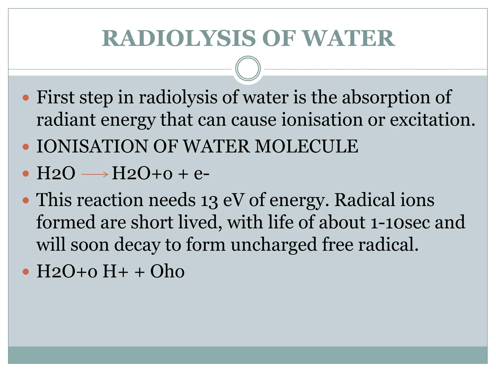 radiation effect on water, DNA damage lec 9.pptx