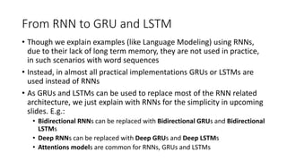 Lecture 9 - Deep Sequence Models, Learn Recurrent Neural Networks (RNN ...