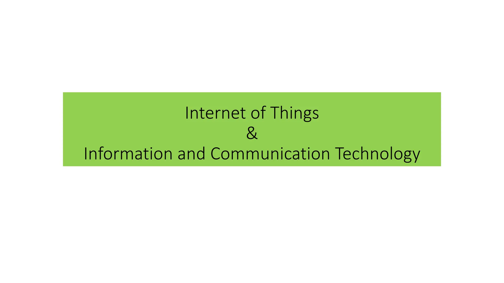 Information Communication Technology Ppt Ppt