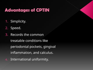 indices used for assessment of periodontal diseases | PPTX