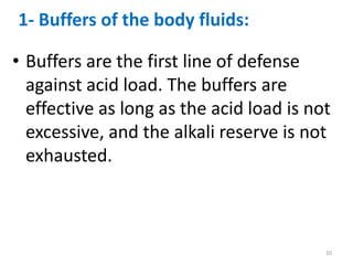 Lec 9 level 4-de (biological buffer) | PDF | Lung and Respiratory ...