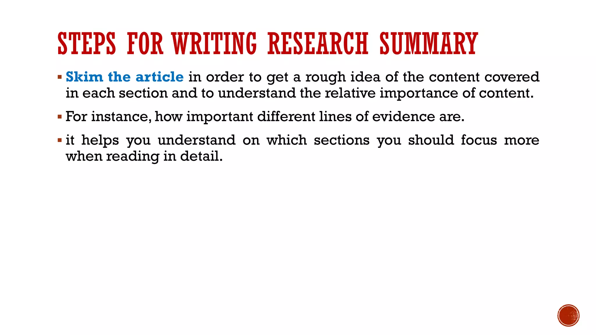 Research Summary | PDF