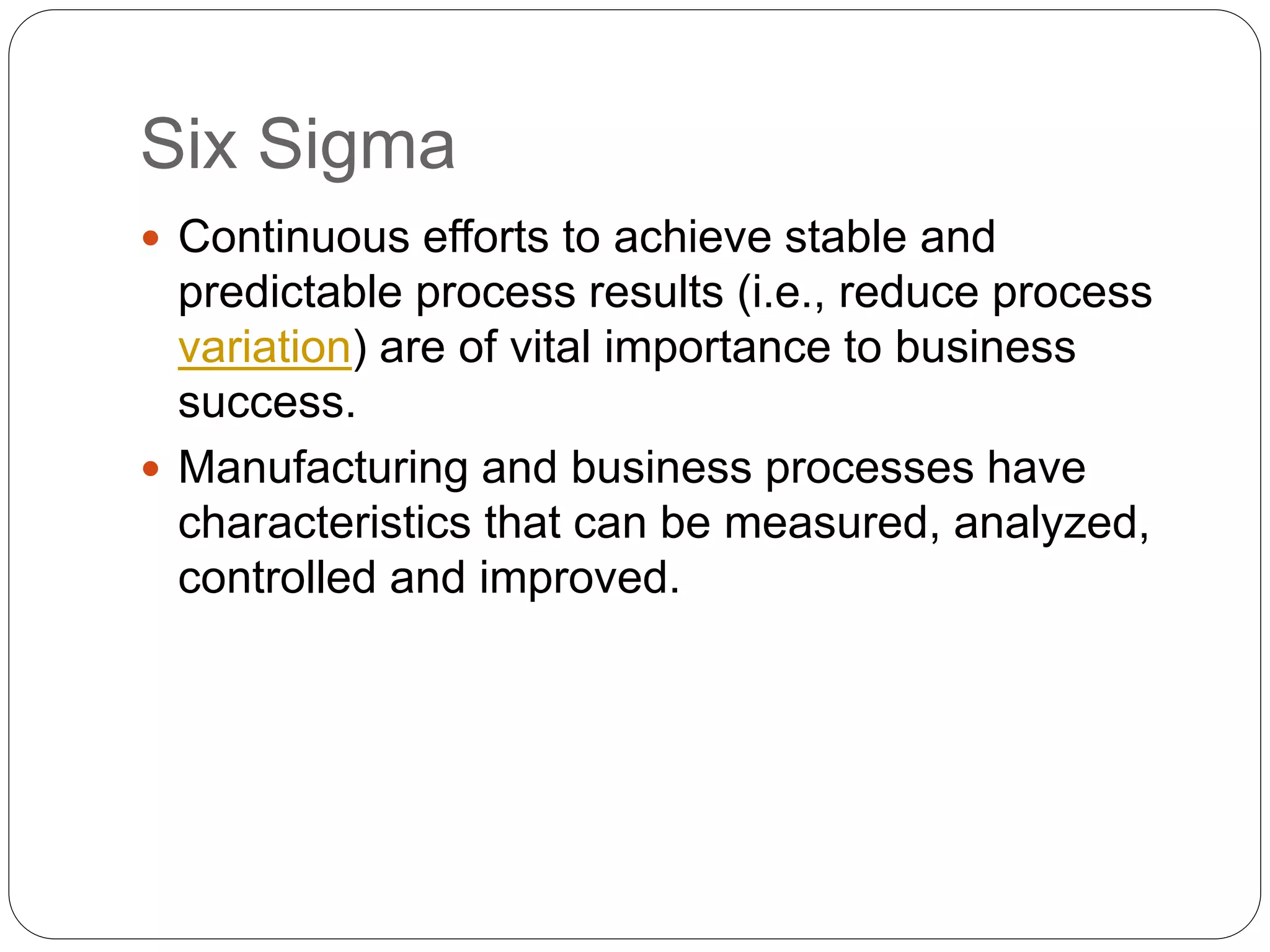 six sigma in supply chain management | PPTX