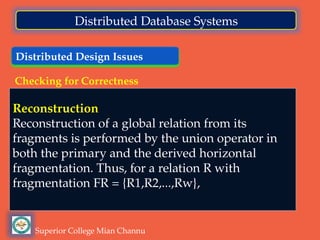 Distributed Database Systems-Types of Fragmentation I.pptx | Databases | Computer Software and ...