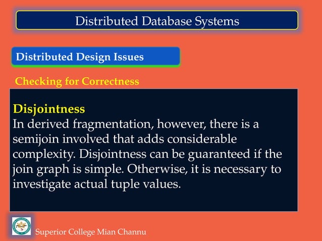 Distributed Database Systems Types Of Fragmentation Ipptx Databases