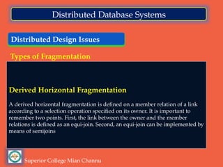 Distributed Database Systems-Types of Fragmentation I.pptx | Databases | Computer Software and ...