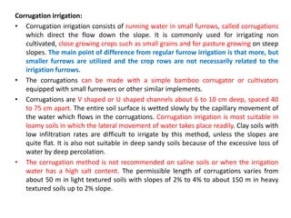 Lec 9 Border irrigation – Design and hydraulics.ppt