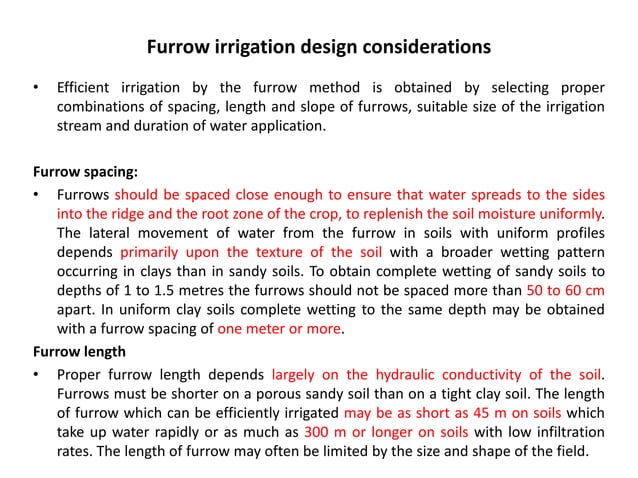 Lec 9 Border irrigation – Design and hydraulics.ppt