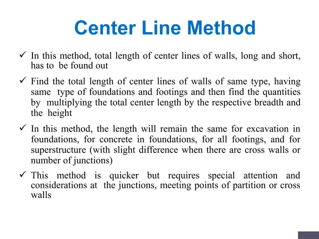 Lec 9 center line method | PPTX